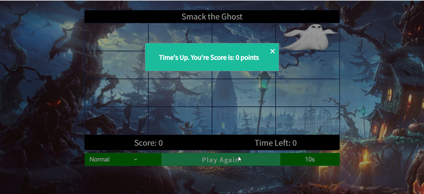 Smack The Ghost Game In Javascript Free Source Code Sourcecodester
